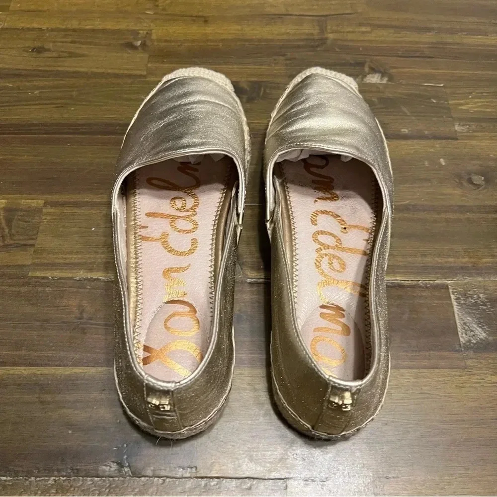 Sam Edelman | Shoes | Sam Edelman Gold Kesia Slip On Spadrilles | Poshmark